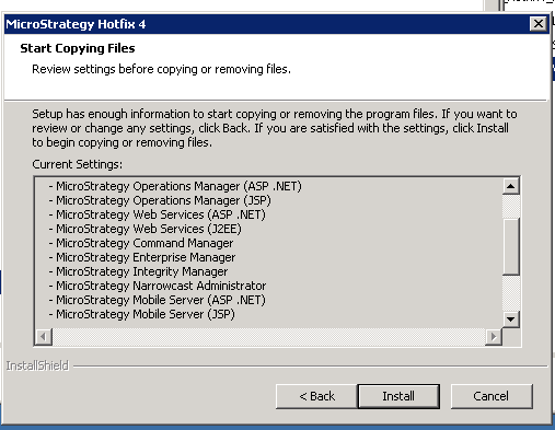 KB429110: When applying a hot fix to MicroStrategy 10.4, Developer is ...