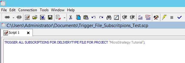 KB438574: MicroStrategy Command Manager 10.x ‘Trigger All Subscriptions for Delivery Type ...