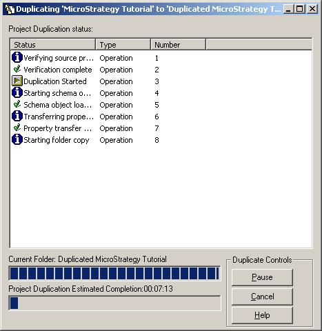 KB12330: How to duplicate a project in MicroStrategy Developer 10.x