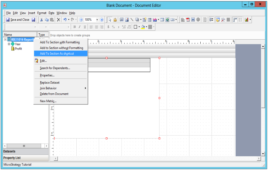 KB31016: How to display object prompts on grid reports in MicroStrategy 9.4.x-10.x Report ...