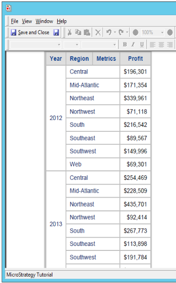 KB31016: How to display object prompts on grid reports in MicroStrategy ...