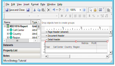 KB31016: How to display object prompts on grid reports in MicroStrategy ...