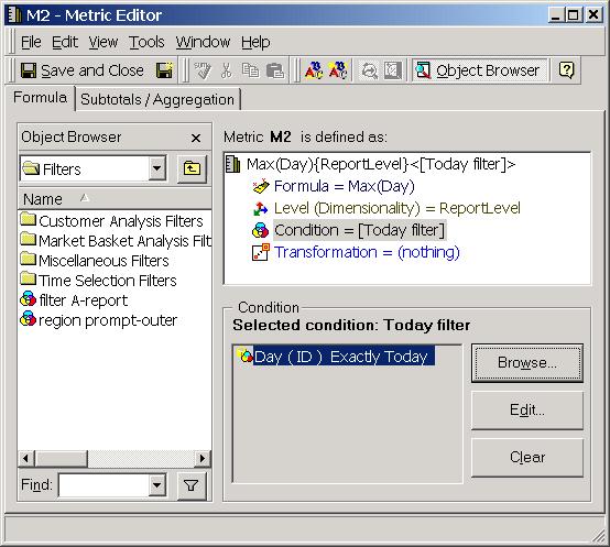 KB18912: How can a dynamic date be placed in a threshold in MicroStrategy?