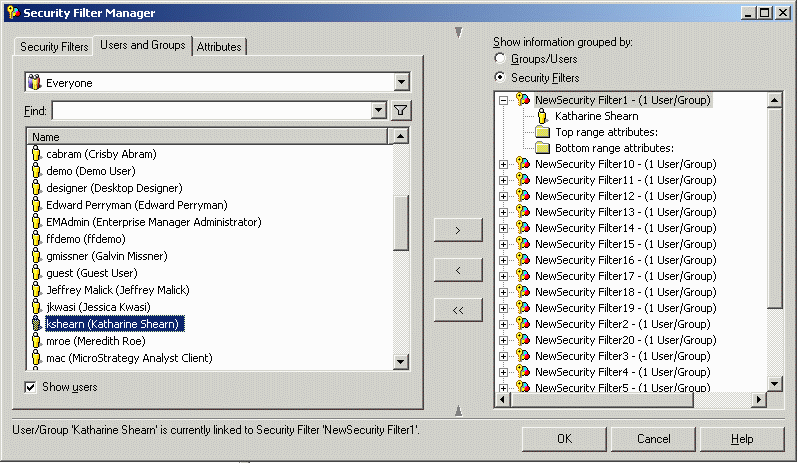 KB16273: How to apply a security filter to a group in MicroStrategy ...