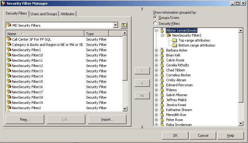 KB16273: How to apply a security filter to a group in MicroStrategy Developer 10.x