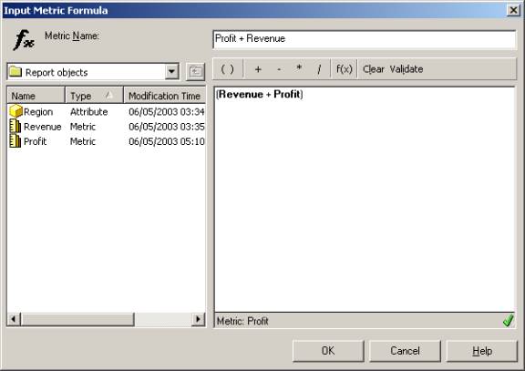 KB9391: How to create a derived metric in MicroStrategy Developer 9.4.x-10.x?