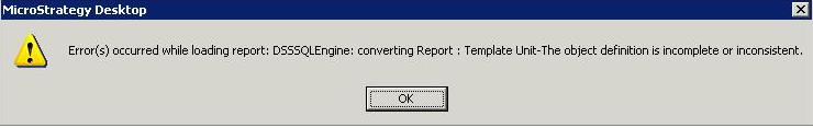 Kb32407 Errors Occurred While Loading Report Dsssqlengine Converting Report Template Unit 
