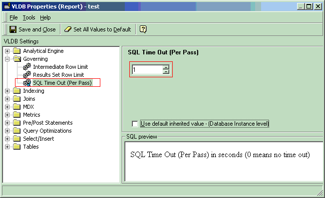KB18790: Reports timeout before reaching either the database time out ...