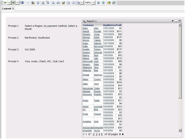 KB35073: Is there a way to display prompt answers when using an object prompt based off of pre ...