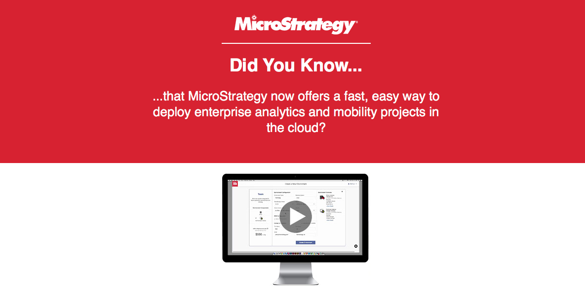 Did You Know: MicroStrategy Now Offers Enterprise Analytics and ...