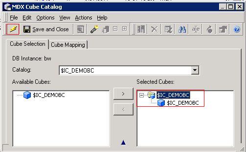 KB36823: MDX cube which is not imported is displayed as imported after ...