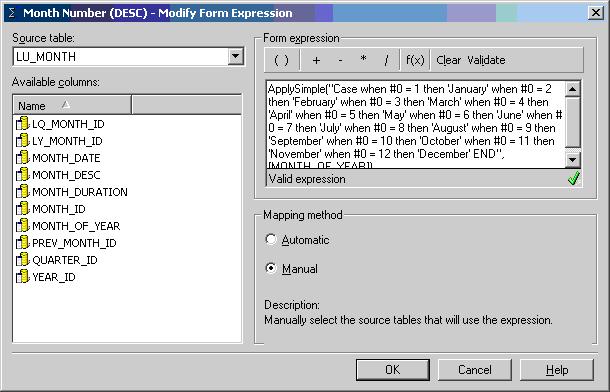 KB15499: How to extract month name that is stored as a numerical field ...