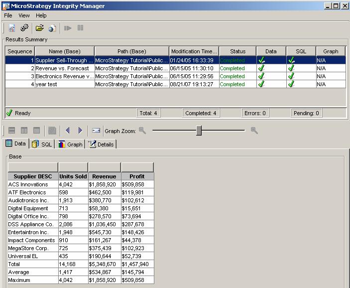 KB16775: How to create a single project integrity test in MicroStrategy ...