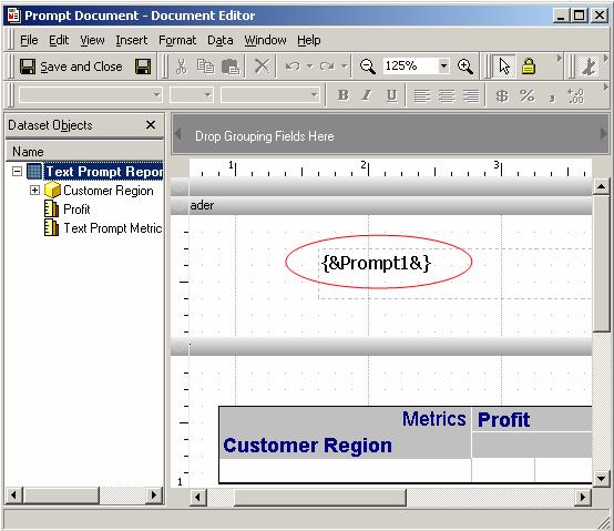KB12588: How to display a prompted value into a Report Services ...