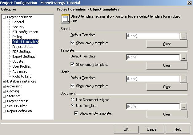 KB13466: How to set defaults to different objects and editors in MicroStrategy Developer 10.x