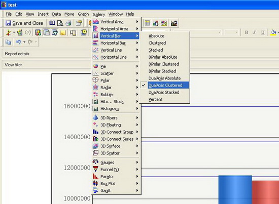 KB31920: How to make the metric bars on graph display against different Y axis in MicroStrategy ...