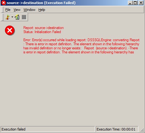 KB42035: The error "The element shown in the following hierarchy has invalid definition or no ...