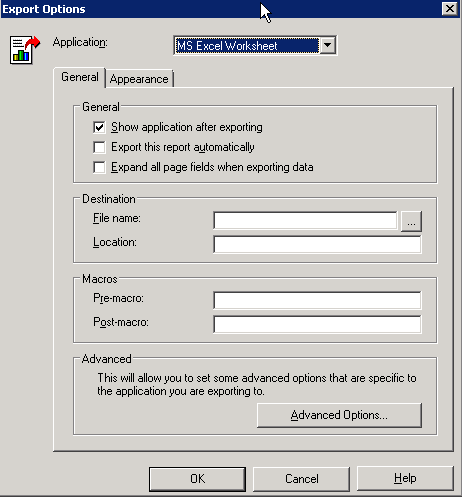 KB13781: How to set the default export options in MicroStrategy Developer