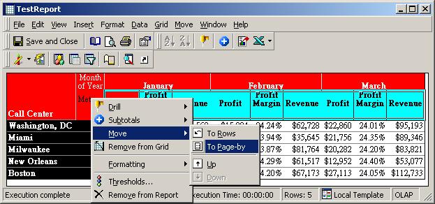 KB11939: How to place metrics in the Page-by of a Report in ...