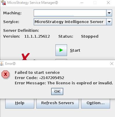 KB483077: MicroStrategy 2019 Update 1 Intelligence Server fails to ...