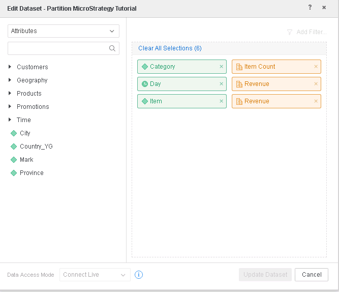 KB440641: Adding a derived metric on an attribute to a dossier results in a cross join to apply ...