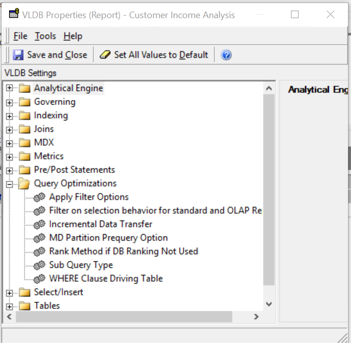 Kb439307 Unable To View Sql Global Optimization Option Under Query Optimizations When Editing