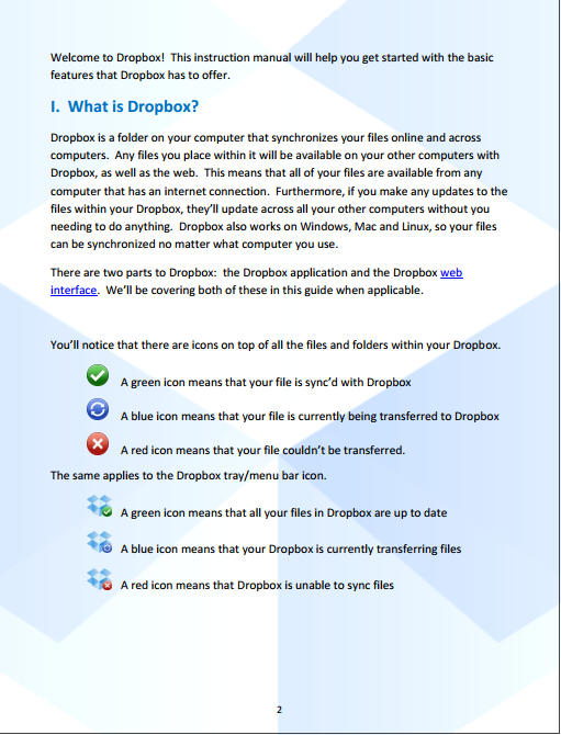 Dropbox User Guide