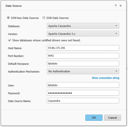 How to connect to Cassandra