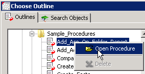 KB440526: How to create a User Procedure based on a Sample Procedure in MicroStrategy Command ...