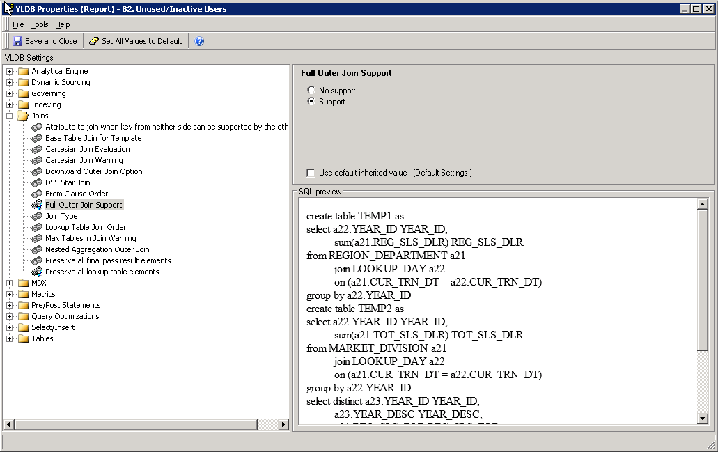 KB440457: 82. Inactive/unused User report shows NEVER USED users in the EM_USER_NAME field of ...