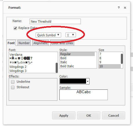KB439814: Quick Symbols (Arrows) look different between Internet ...