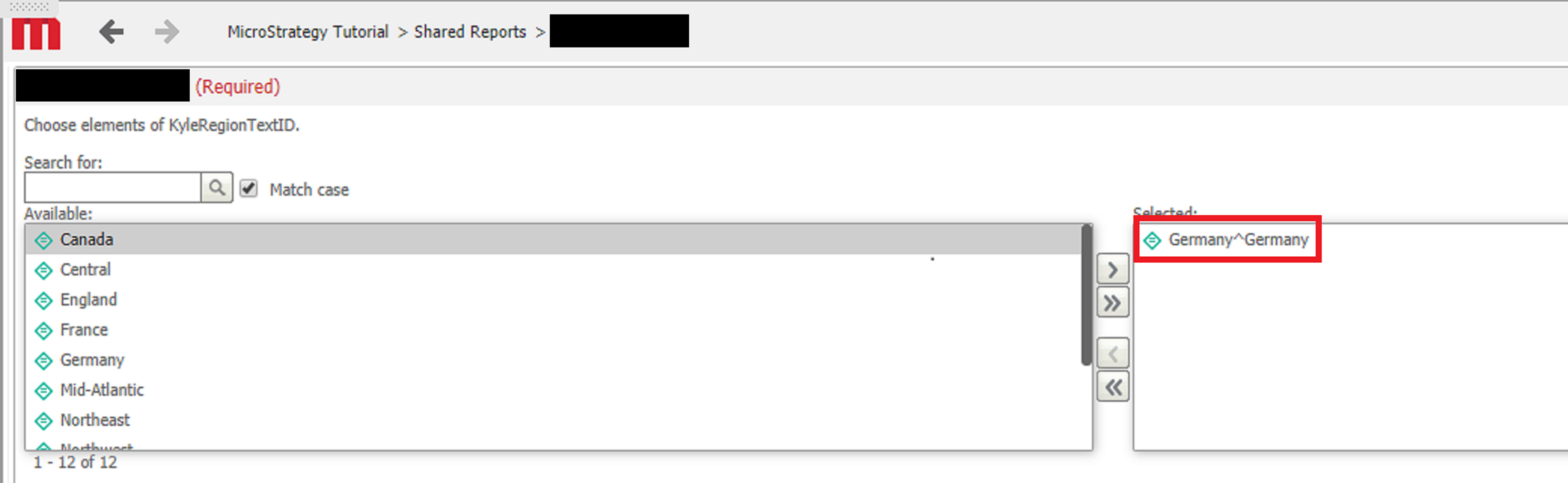Kb438871 Passing Selector Choices As Element Prompt Answers Using Url Api To A Report Services