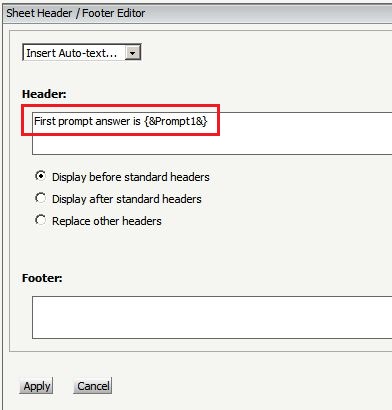 KB39708: How to show part of the prompt information when exporting ...