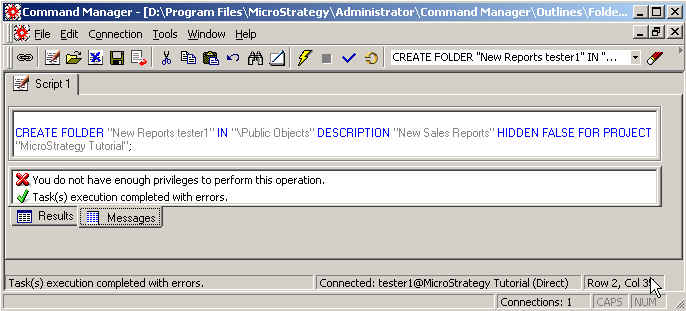 KB8581: “You do not have enough privileges to perform this operation ...