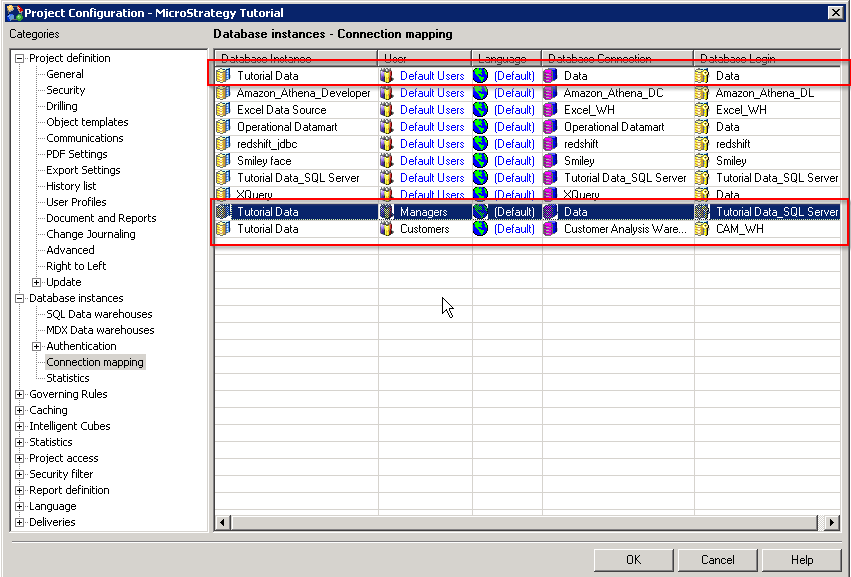 KB11229: Behavior of Connection Mappings with Multiple Database Instances