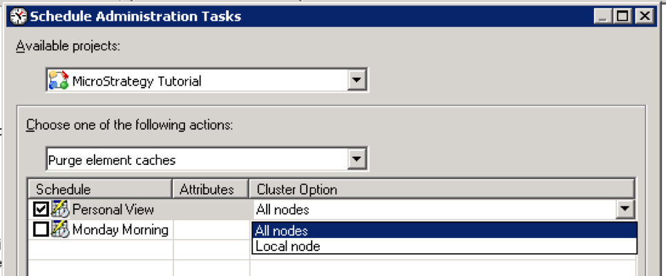 KB413080: How to use scheduling to purge element caches in the ...