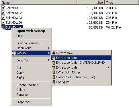 KB10745: How to use WinZip to split large metadata files for easier ...