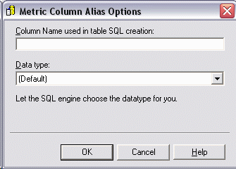 KB19661: Incorrect data types for metrics appear in explicit CREATE ...