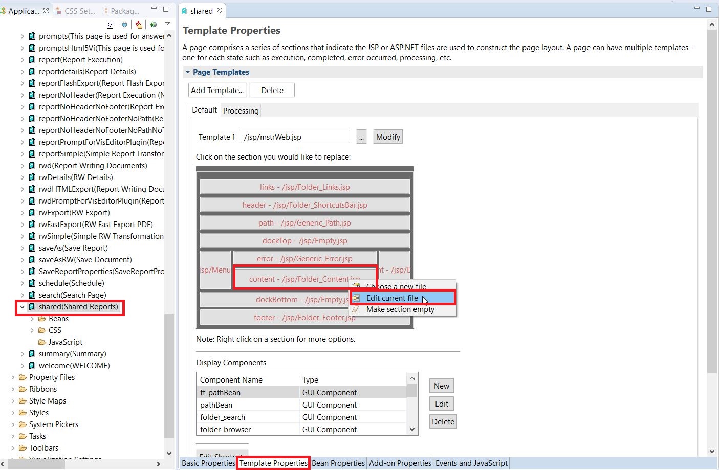 KB439609: How to Add Text to the Shared Reports Page in MicroStrategy ...