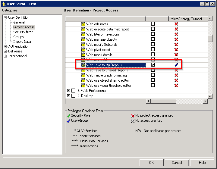 Kb439588 How To Deny User Access To Save To The My Objects” Folder In Microstrategy Web 10x