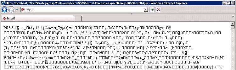 KB40716: Truncated character page appears in browser when exporting a large report to Excel file ...