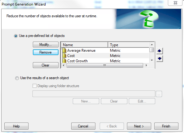 KB213160: Metric number formatting is wrong after editing a saved object-prompted report.