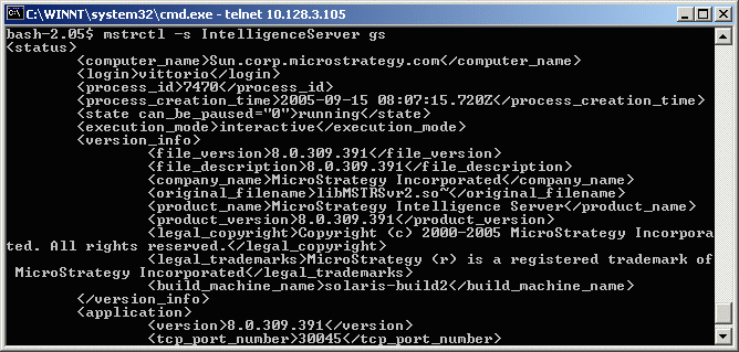 KB12695: How to view the current status of a MicroStrategy Intelligence Server Universal ...