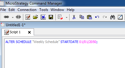 KB201138: Weekly schedules run every day after being modified by ...