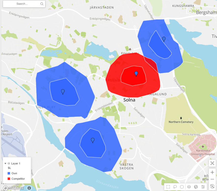 Isochrone Maps - travel time visualization