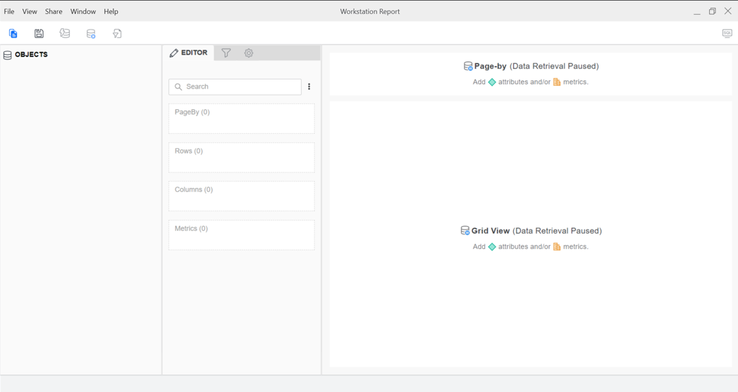 KB485905: Empty objects list when creating a new report in ...