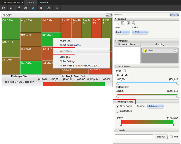 KB273192: The color of the Heat Map widget cannot be changed in ...