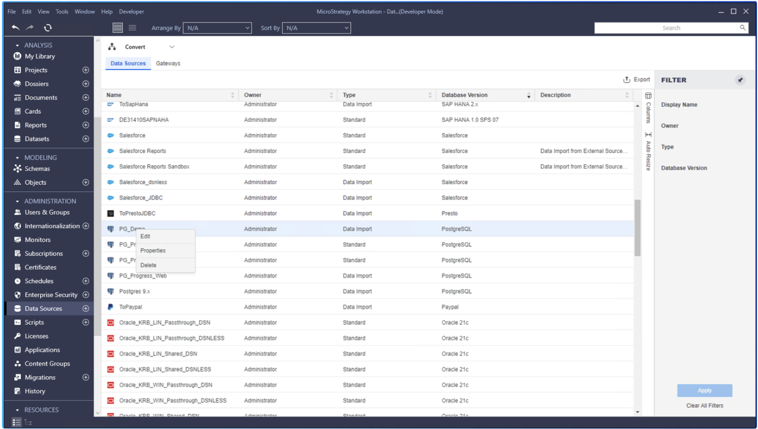 KB485854: Convert data sources based on DSN to be DSN-Less through REST APIs, Data Sources and ...