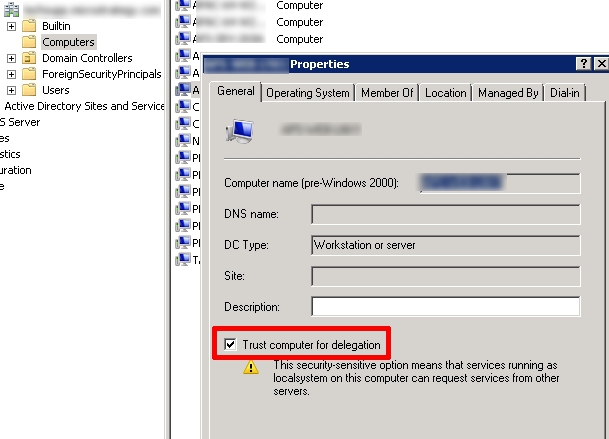 KB33876: Error message: "Unable to delegate initiator's credential to SPN = MSTRSVRSvc ...