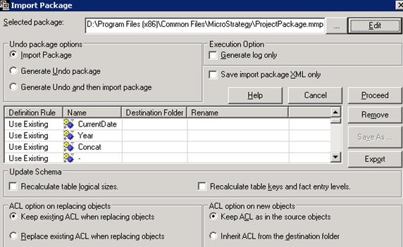 KB37083: How to view the contents of a package created in MicroStrategy ...